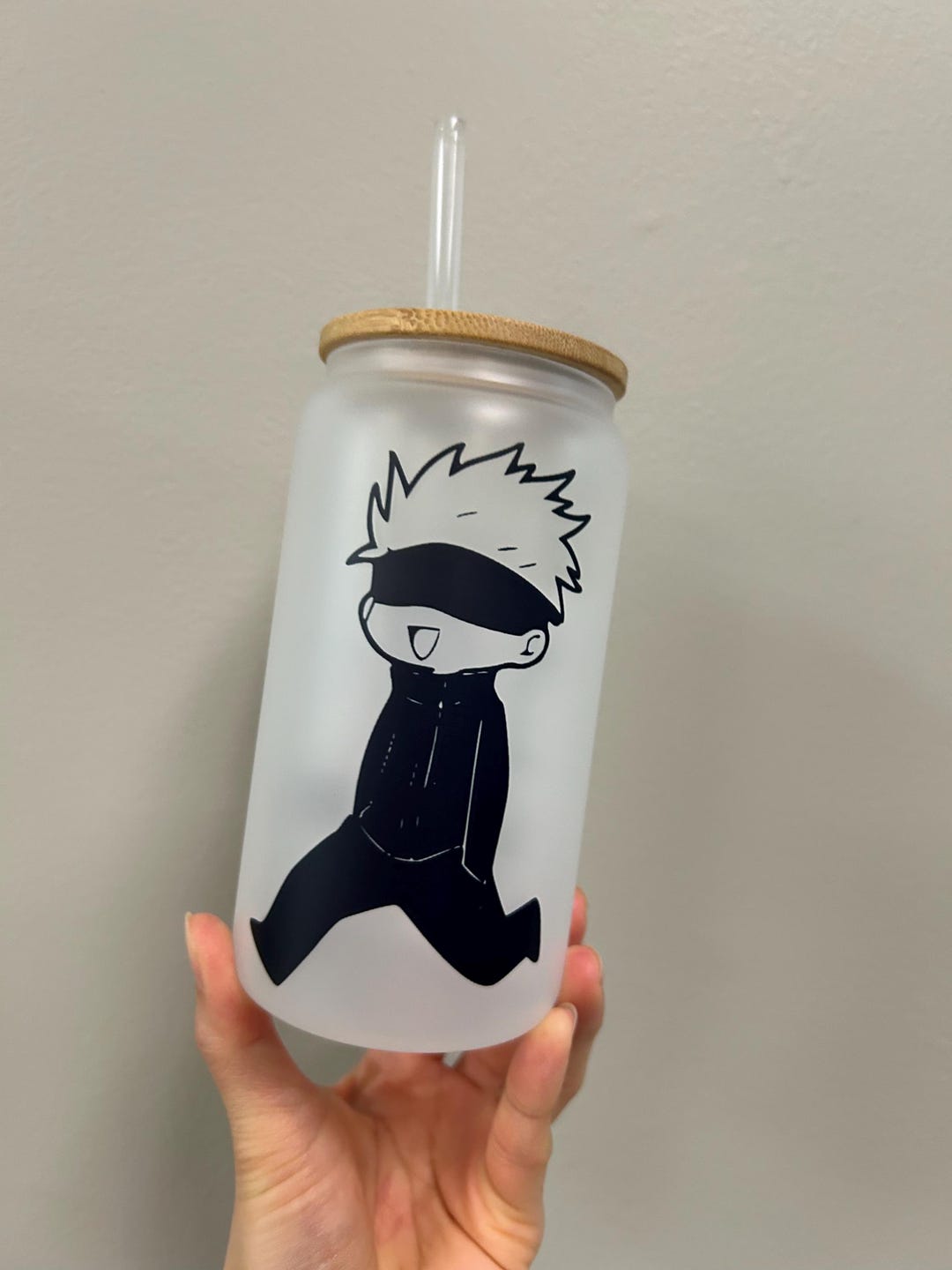 Anime Cup Jjk Gojo Inspired Coffee Cup Soda Can Glass Beer Can Glass ...