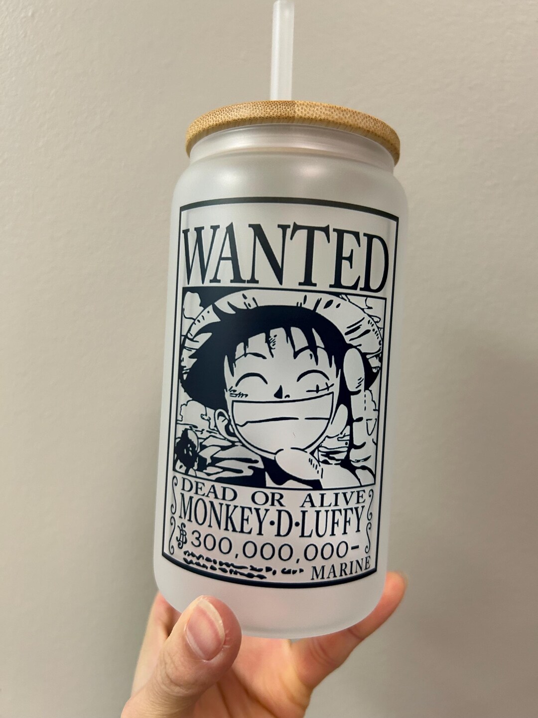 Anime Cup One Piece Luffy Inspired Coffee Cup Soda Can Glass Beer Can ...