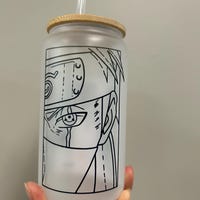 Glass Can Cup Drinking Glass Anime Cup Anime Lover Glass Cups Glasses ...