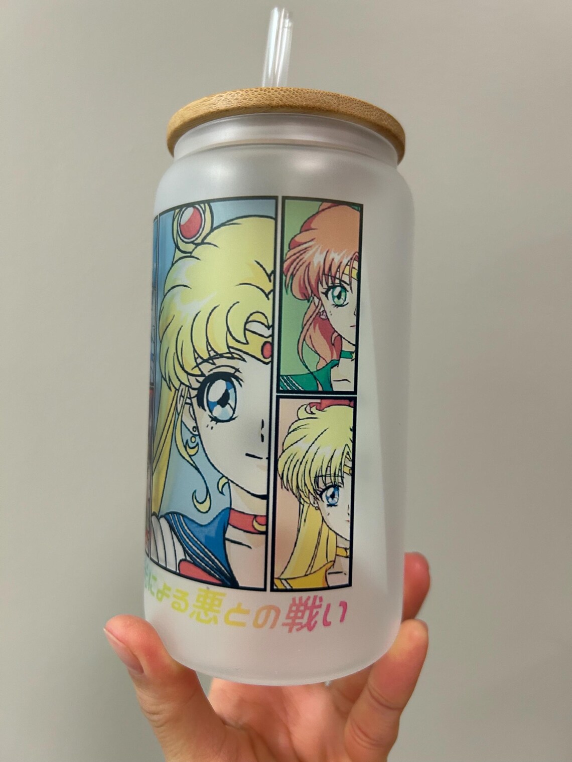 Anime Cup Inspired Coffee Cup Soda Can Glass Beer Can Glass Matcha Cup ...