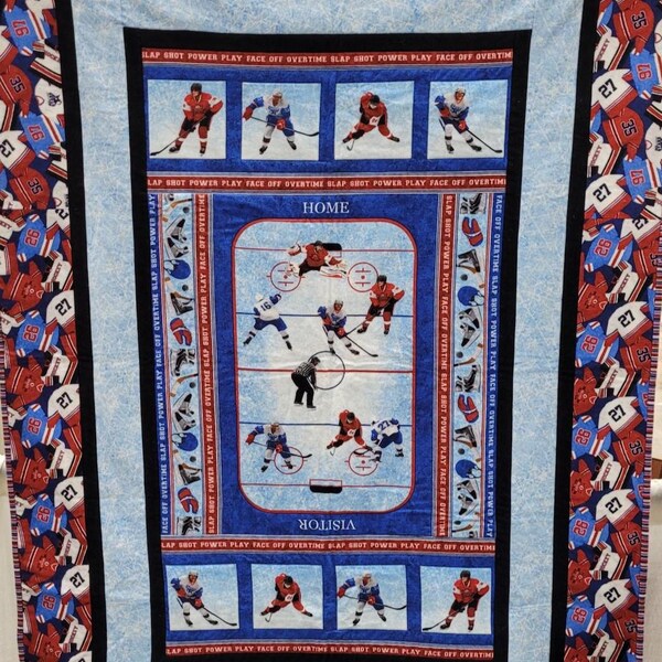 Hockey Quilt - Etsy