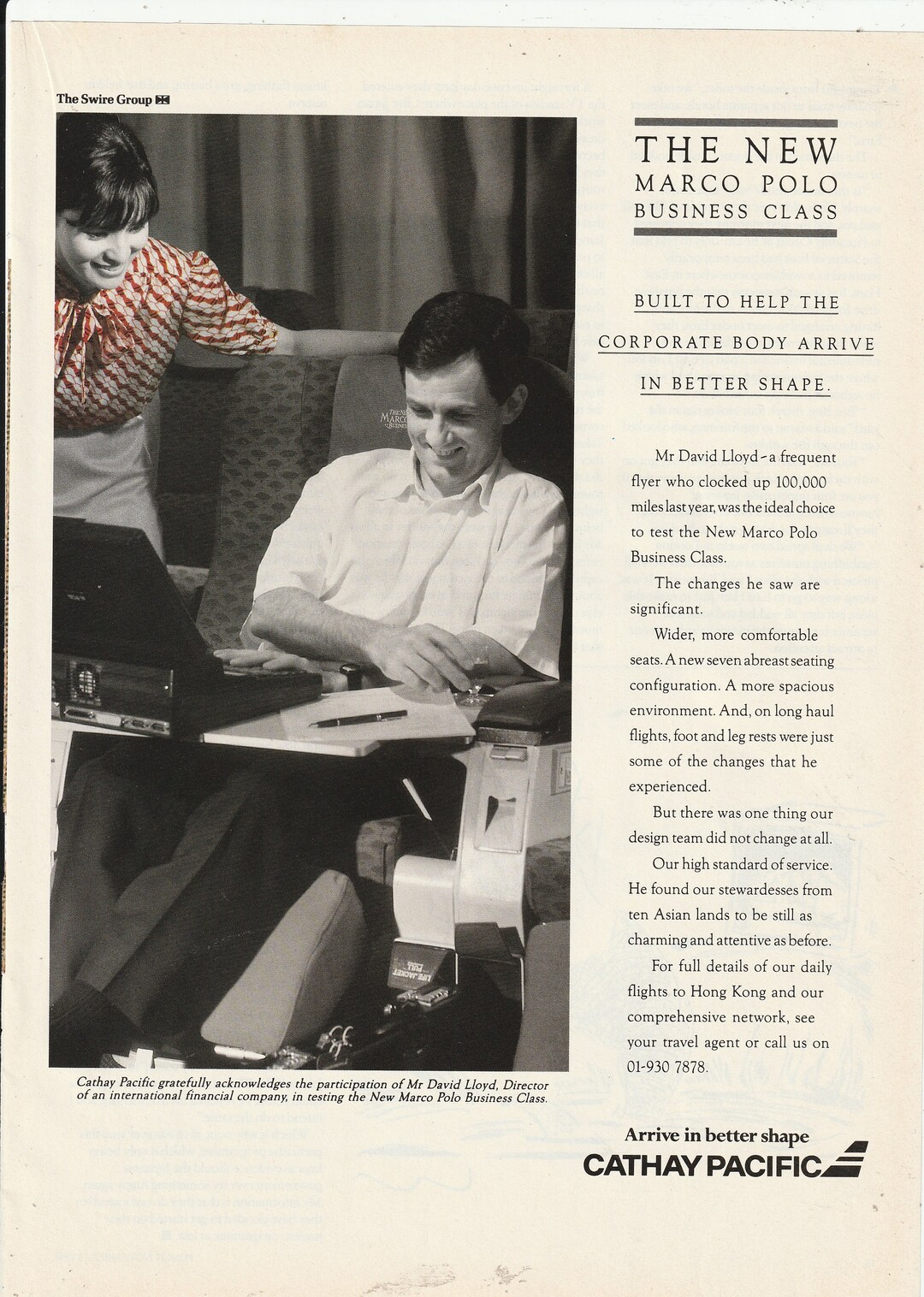 1988 CATHAY PACIFIC AIRLINE Magazine Advert - Etsy