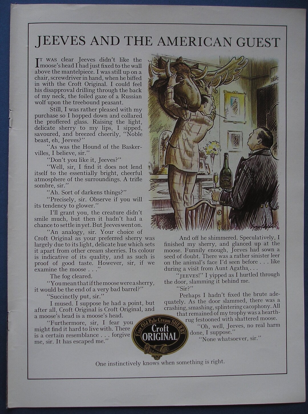 1979 CROFT ORIGINAL SHERRY Magazine Advert - Etsy