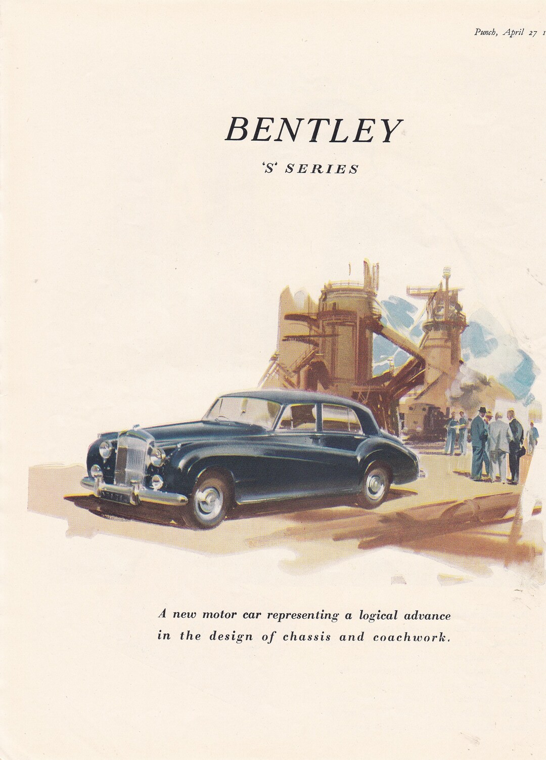 1955 BENTLEY 'S' SERIES Motor Car Magazine Advert - Etsy