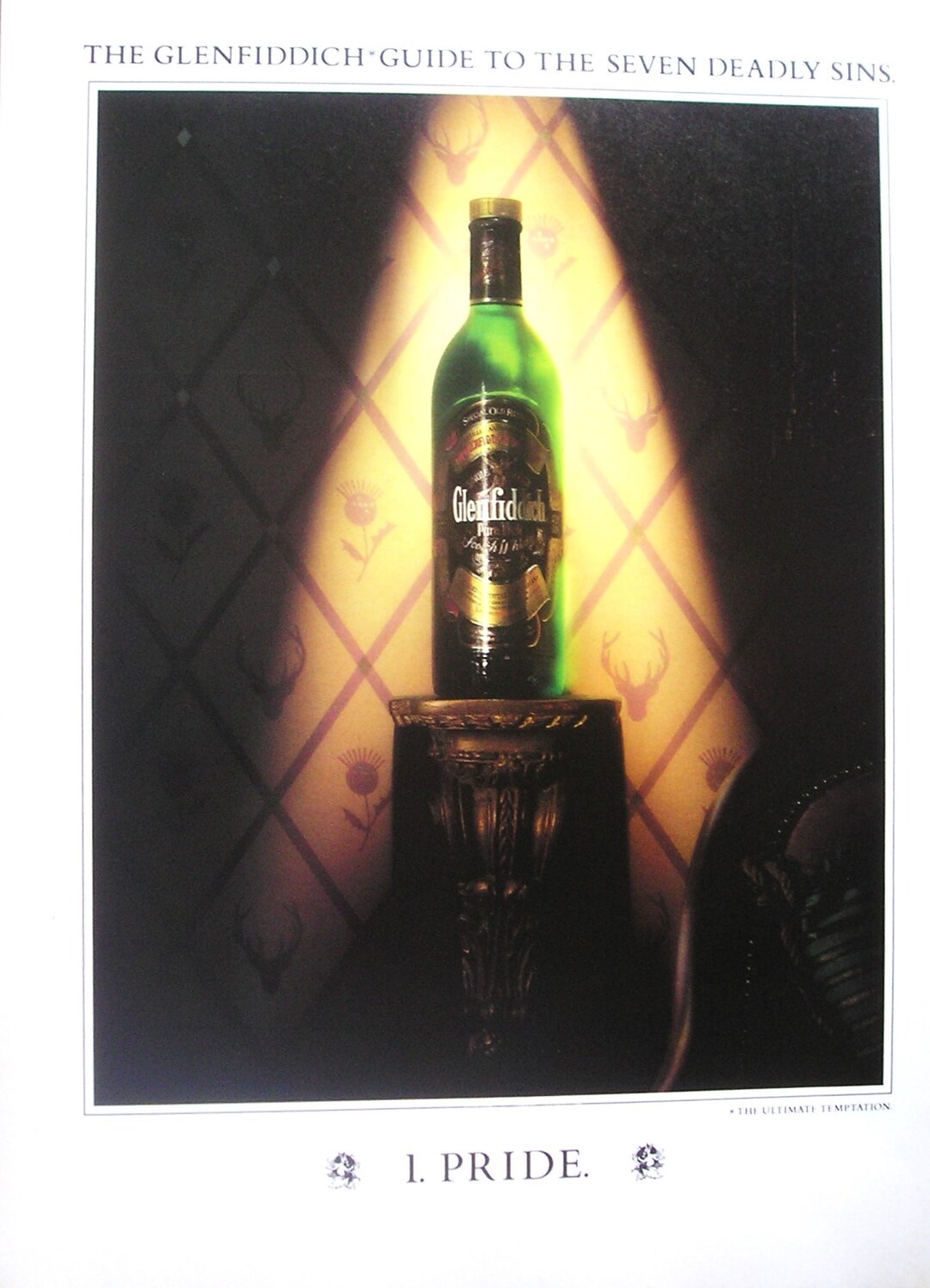 1987 GLENFIDDICH MALT WHISKY 'pride' Magazine Advert - Etsy