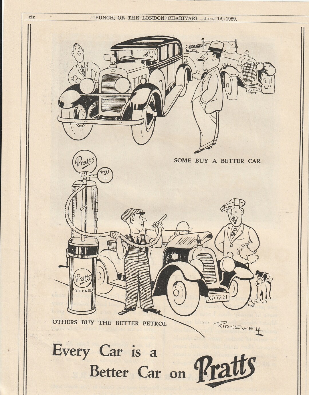 1929 PRATTS PETROL Magaziner Advert - Etsy