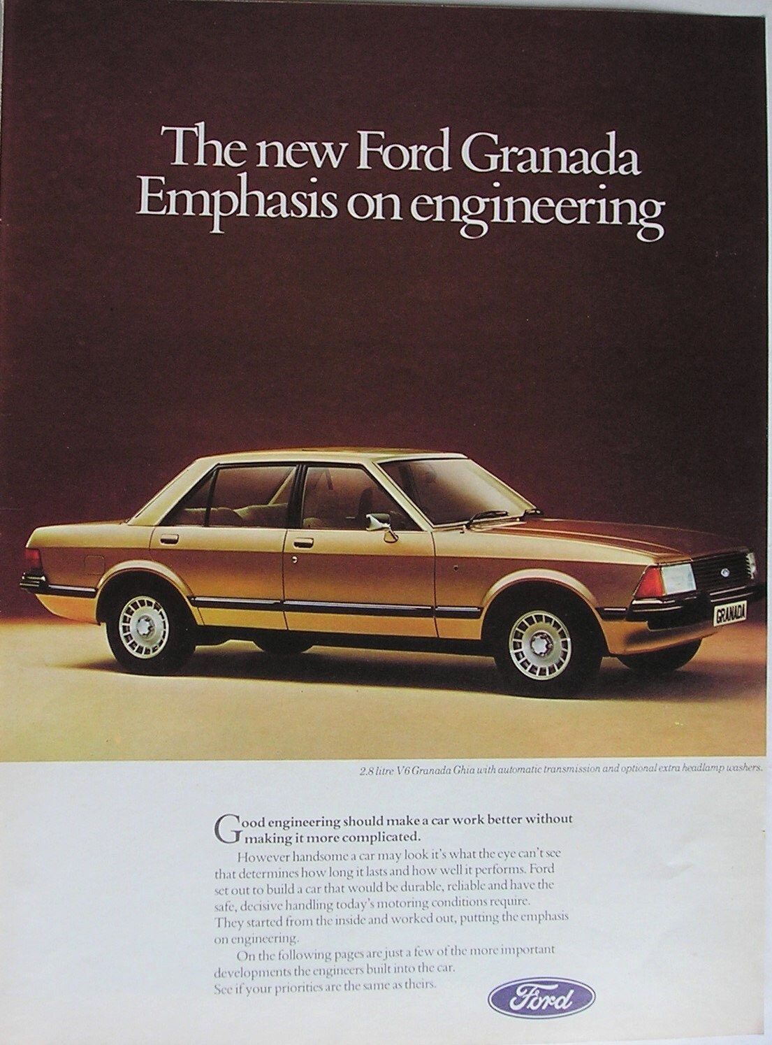 1977 FORD GRANADA Motor Car Magazine Advert - Etsy