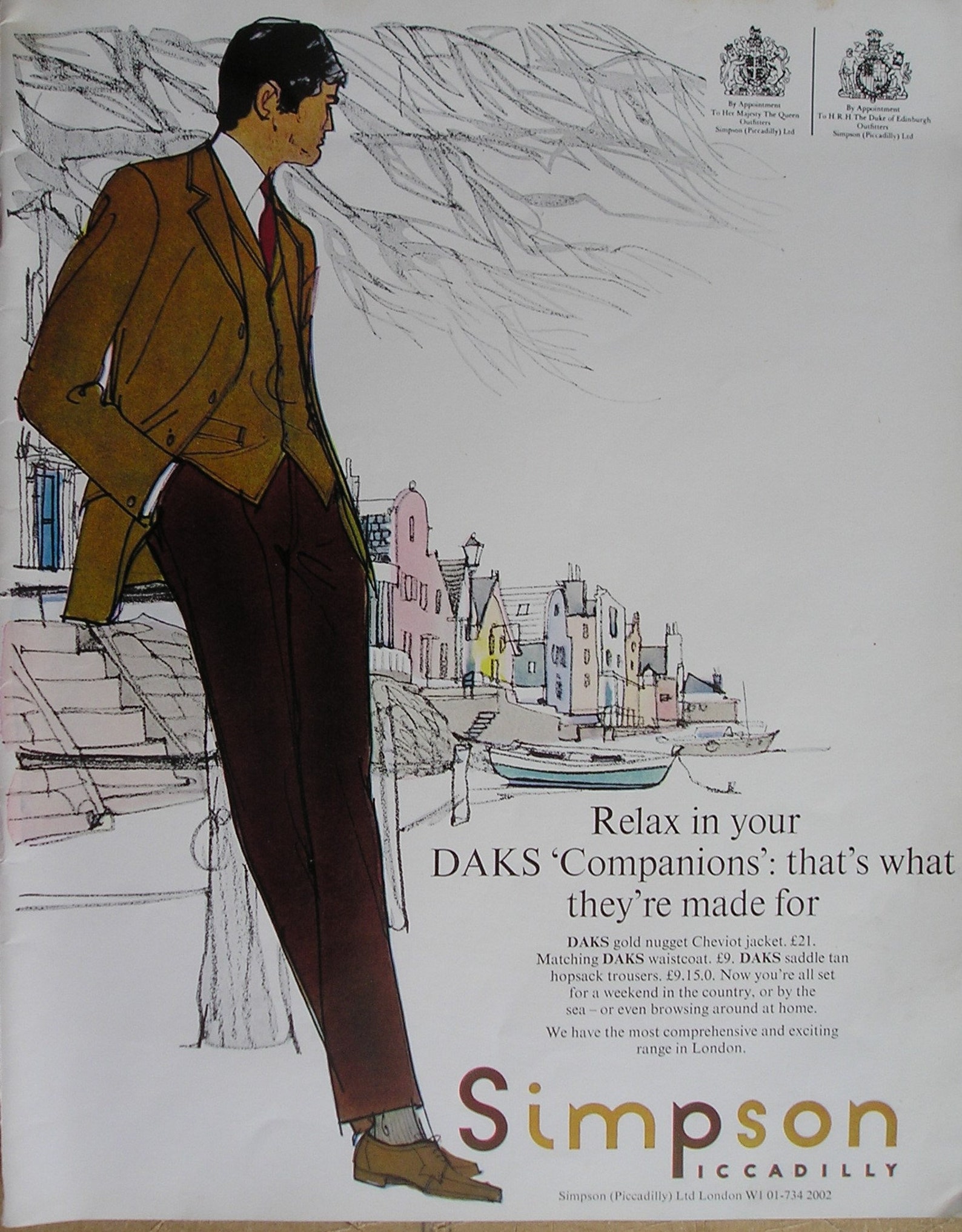 1968 DAKS /SIMPSON PICCADILLYmagazine advert | Etsy