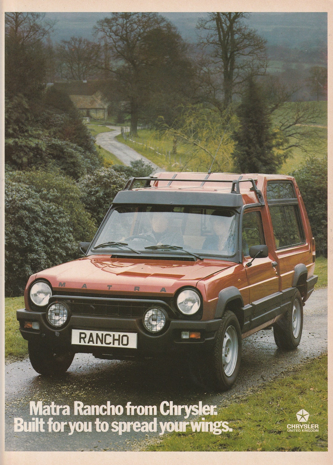 1978 CHRYSLER MATRA RANCHO Motor Car Magazine Advert - Etsy