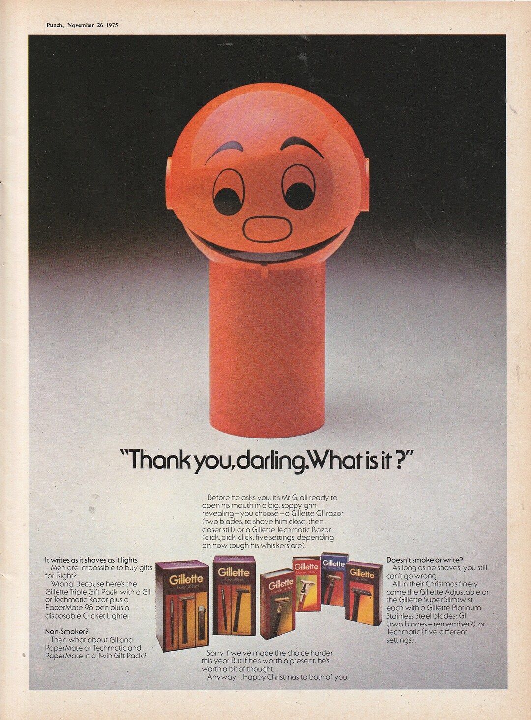 1975 GILLETTE RAZORS Magazine Advert - Etsy