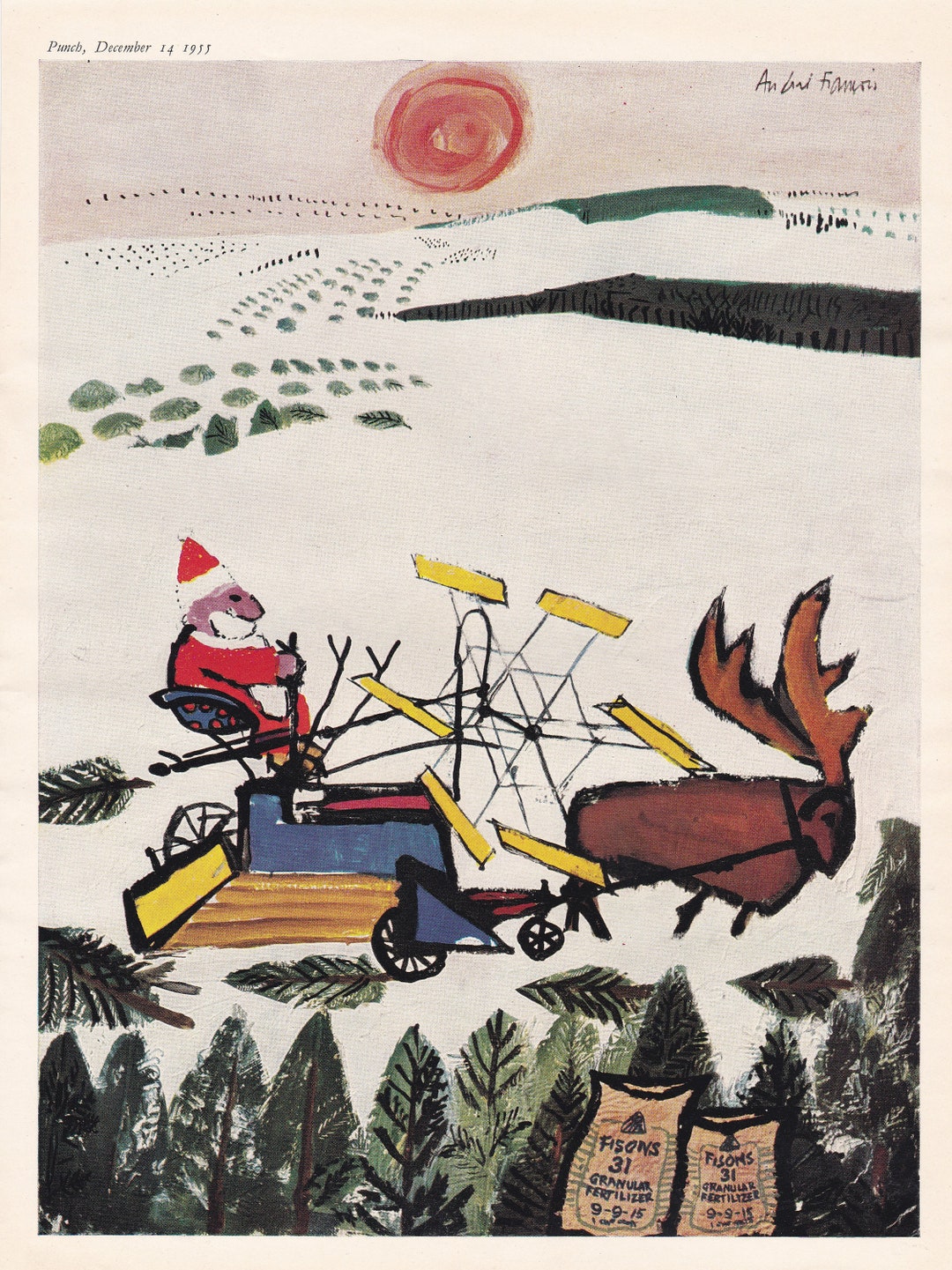 1955 FISONS FERTILISER Magazine Advert - Etsy