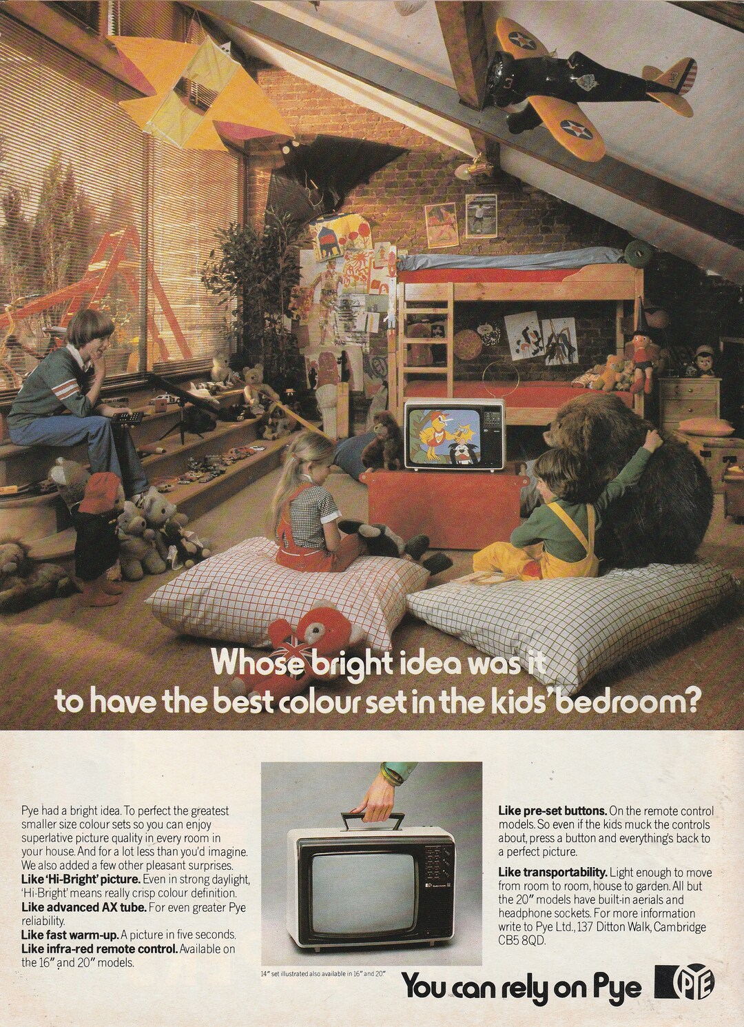 1980 PYE TELEVISION - Etsy
