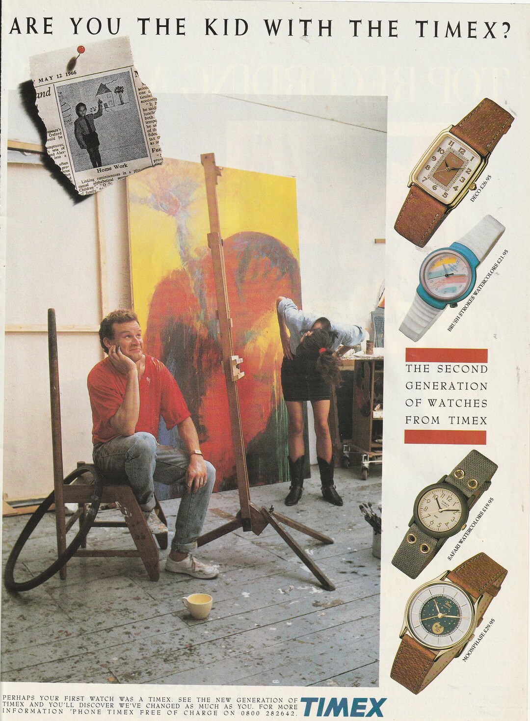 1980's TIMEX WATCHES Magazine Advert - Etsy