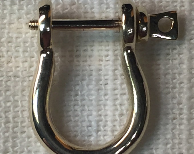 Sterling Silver 3/4 Shackle Earring - Etsy