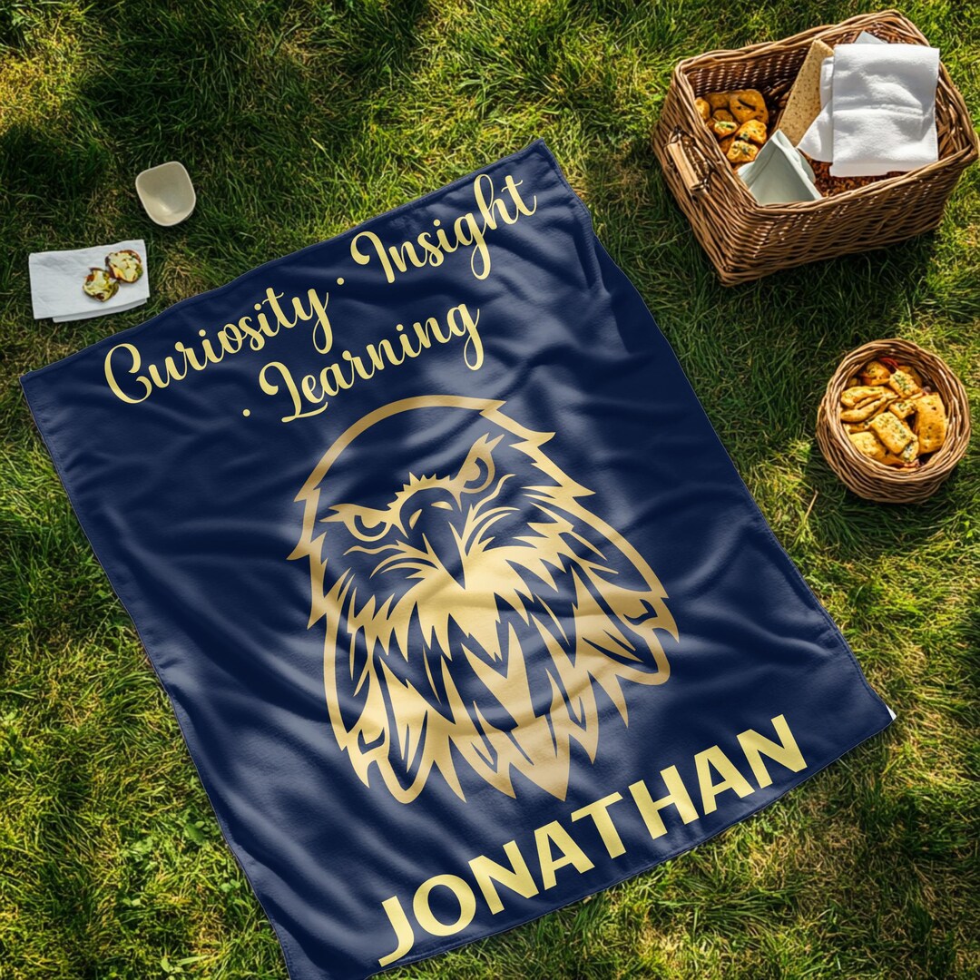 Personalized Wizarding House Name Blanket, Custom Magic School Plush ...