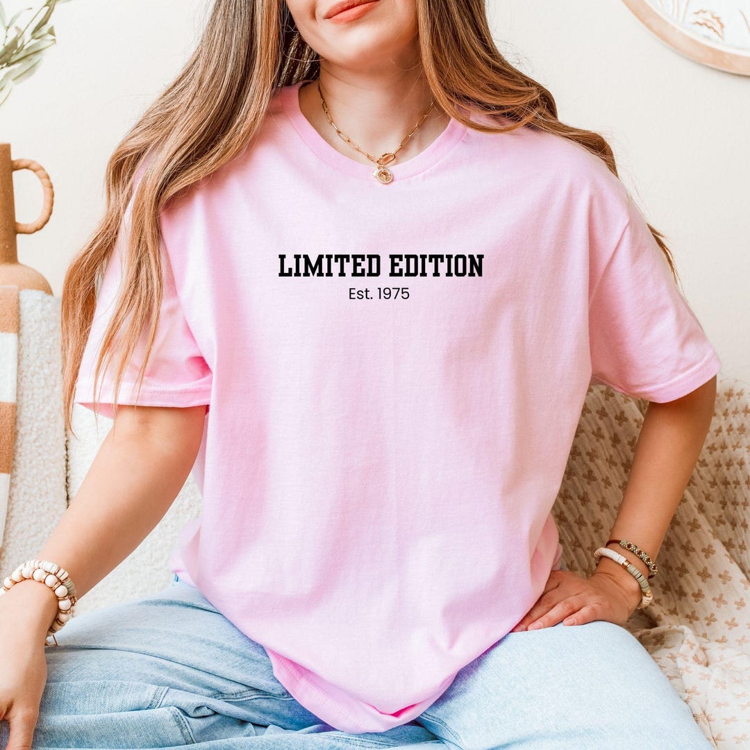 Limited Edition Est 1975 Shirt, 1975 Birth Year Tee, 50th Birthday ...