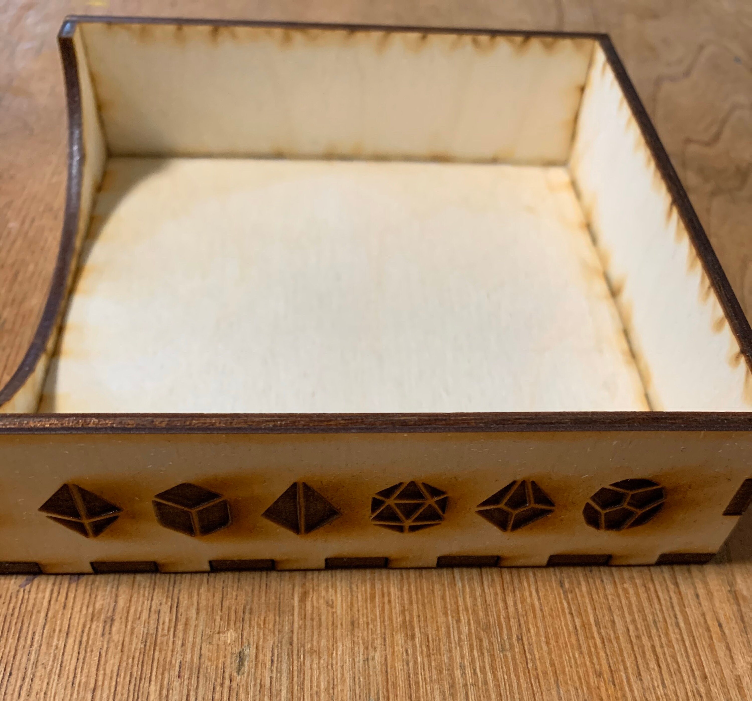 Laser Engraved Polyhedral Dice Coaster Holder | Etsy