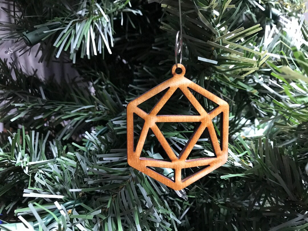 Laser Cut Polyhedral Dice Ornament Set - Etsy