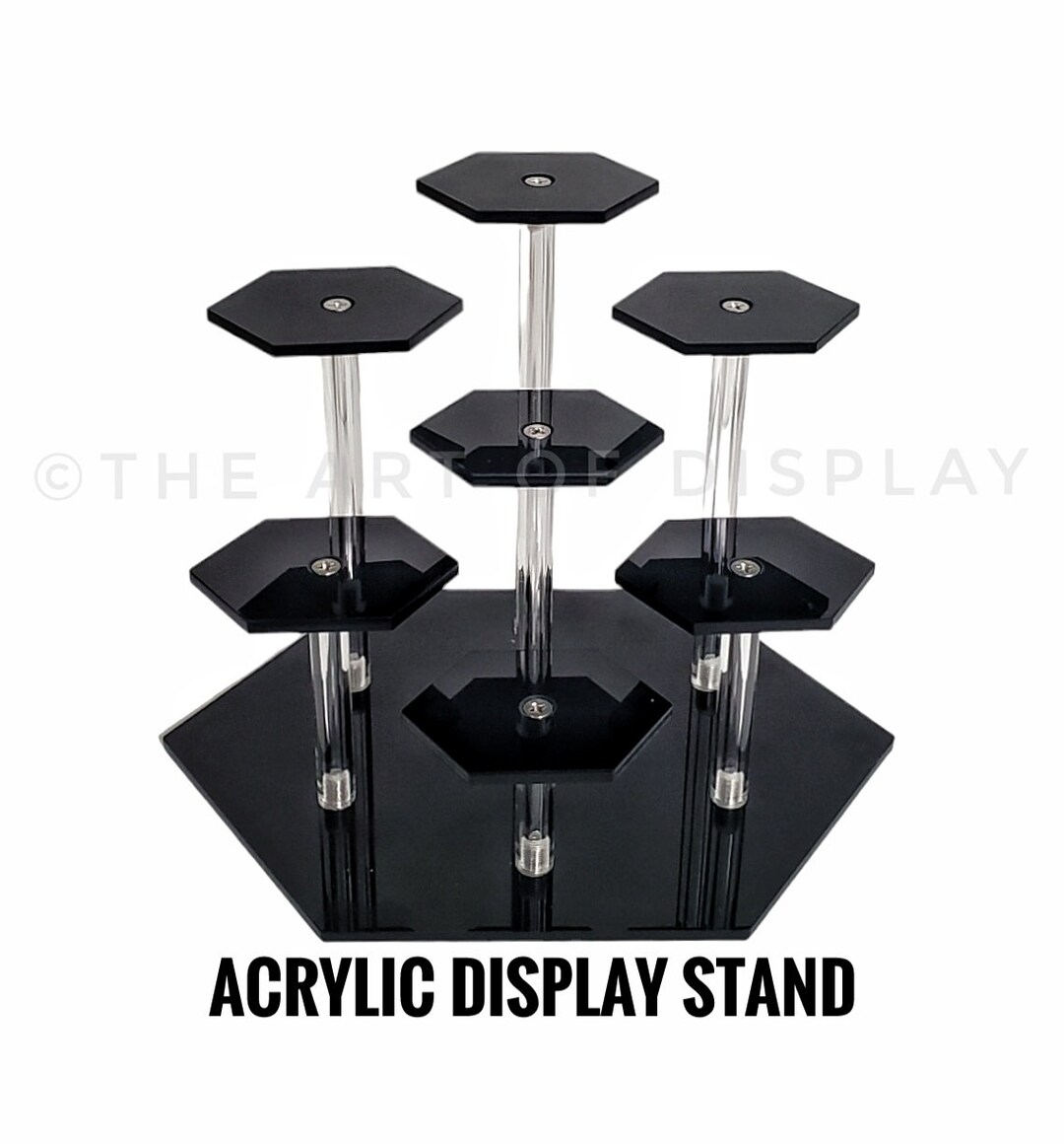 Acrylic Riser Stand, Jewelry Pedestal Display, Product Riser Platforms ...