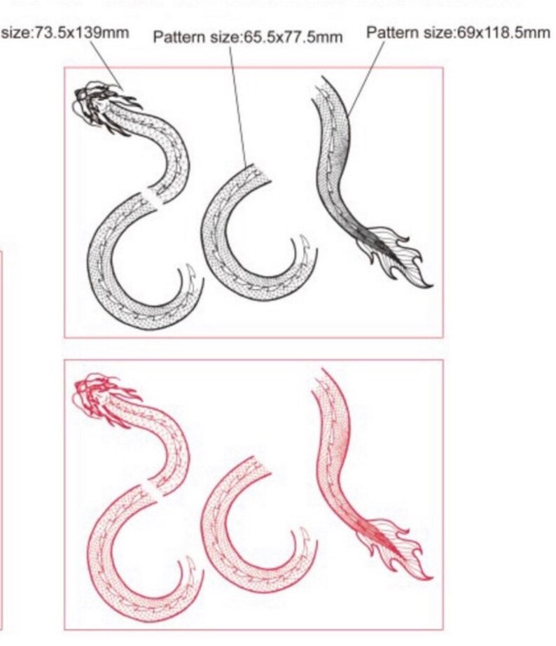 Wrap Around Dragon Temporary Tattoo - Etsy UK