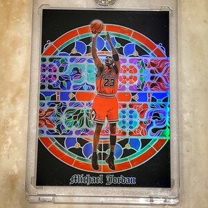 2022 Michael Jordan Black Stained Glass Refractor - Etsy