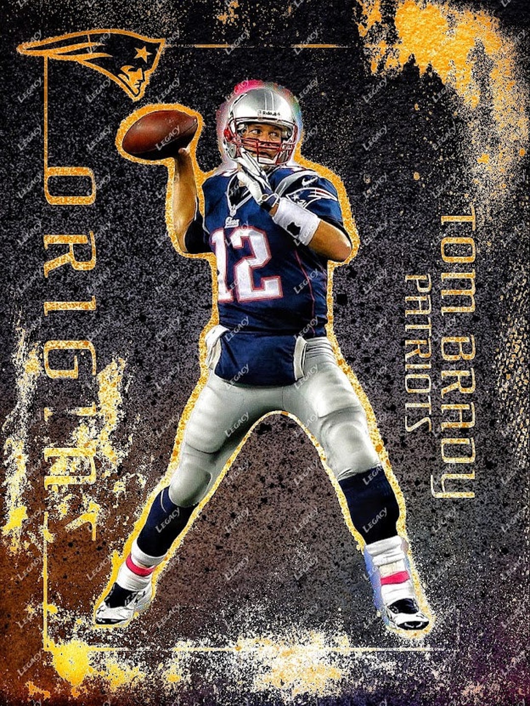 PRE ORDER-2023 Tom Brady Origins Blank Slate Gold Dust Refractor - Etsy