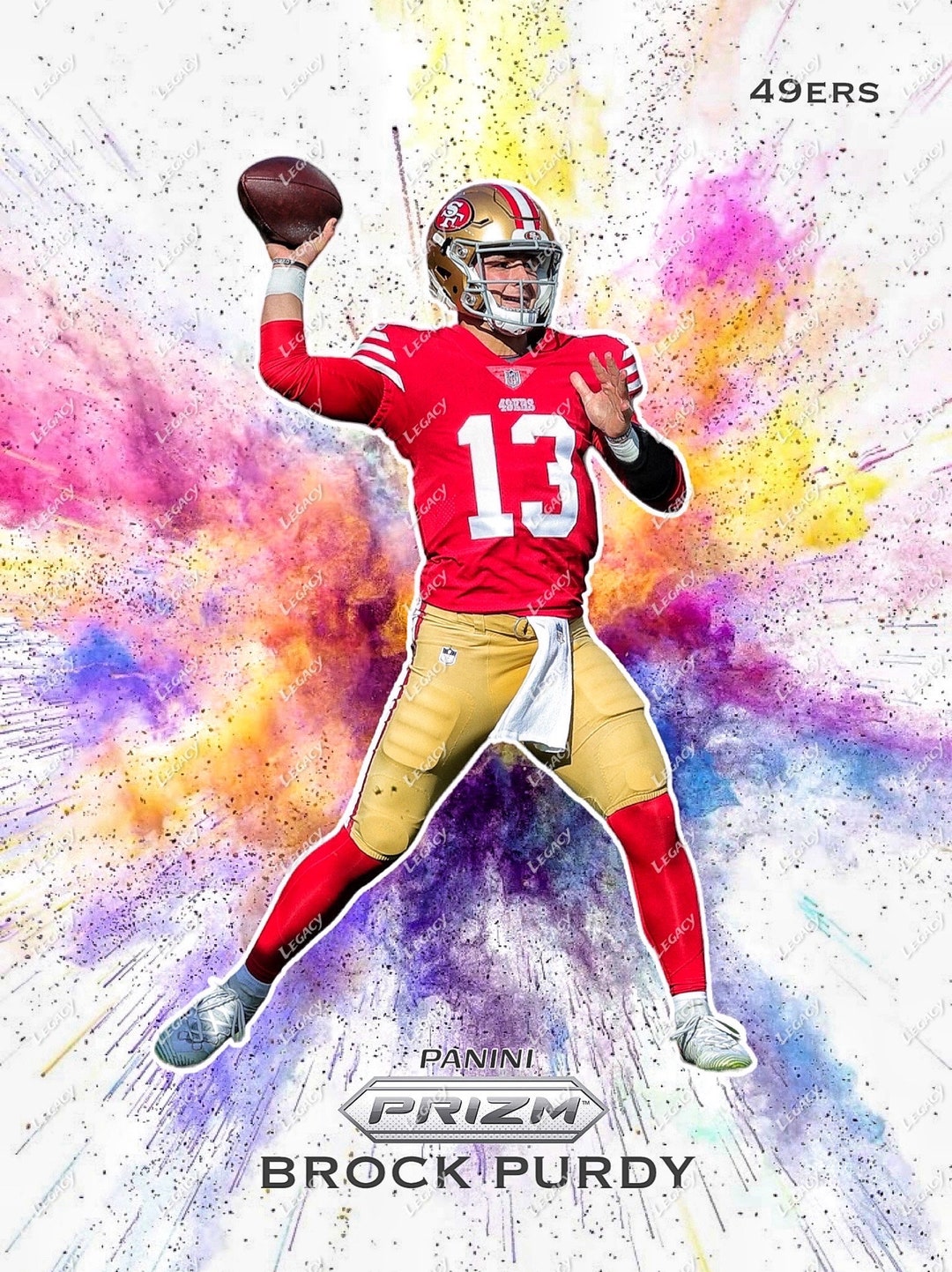 PRE ORDER-2022 Brock Purdy White Color Blast Refractor Rookie - Etsy