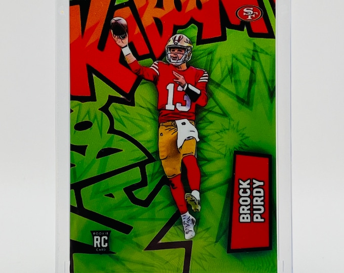 2022 Brock Purdy Flourescent Green Kaboom Refractor RC - Etsy