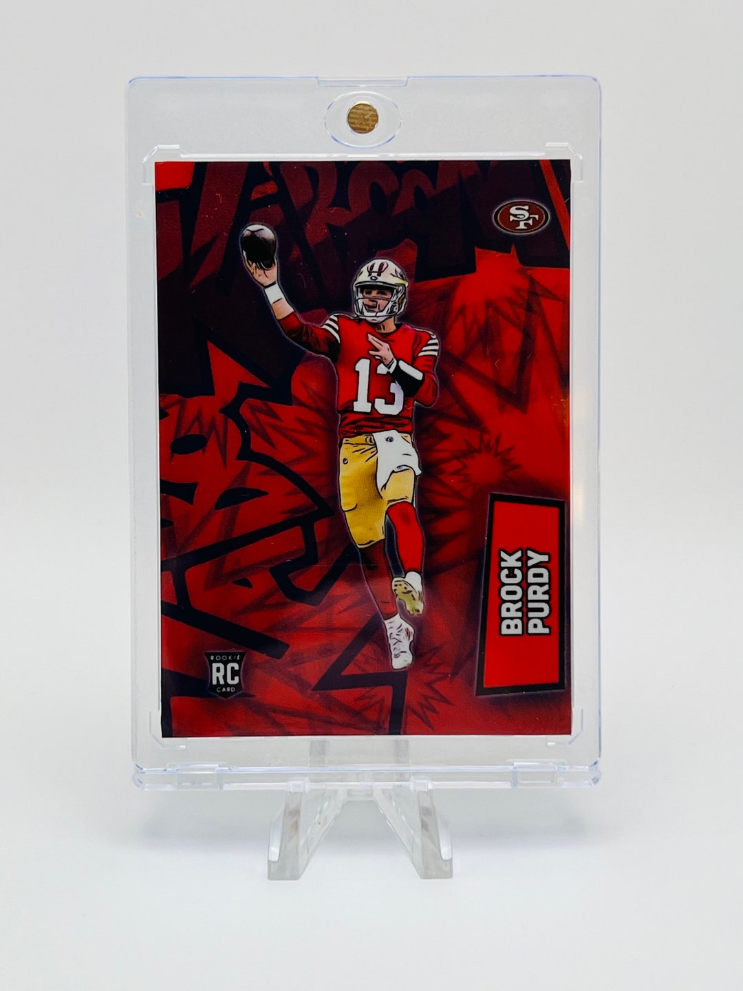 2022 Brock Purdy San Francisco Red Kaboom Refractor RC - Etsy