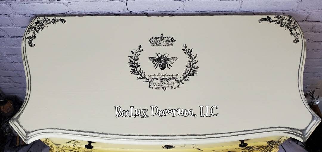 SOLD!! Dirty Lemonade Meadow Romance Buffet Entry Table Dresser - Etsy UK