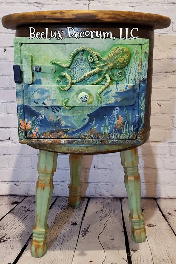 SOLD SOLD Steampunk Trioctable End Table Octopus | Etsy