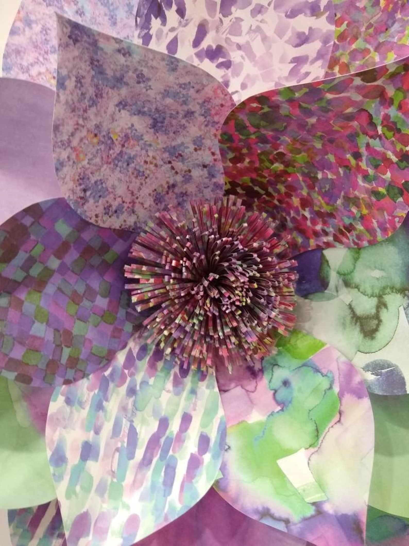 Beautiful paper flower wall hanging | Etsy