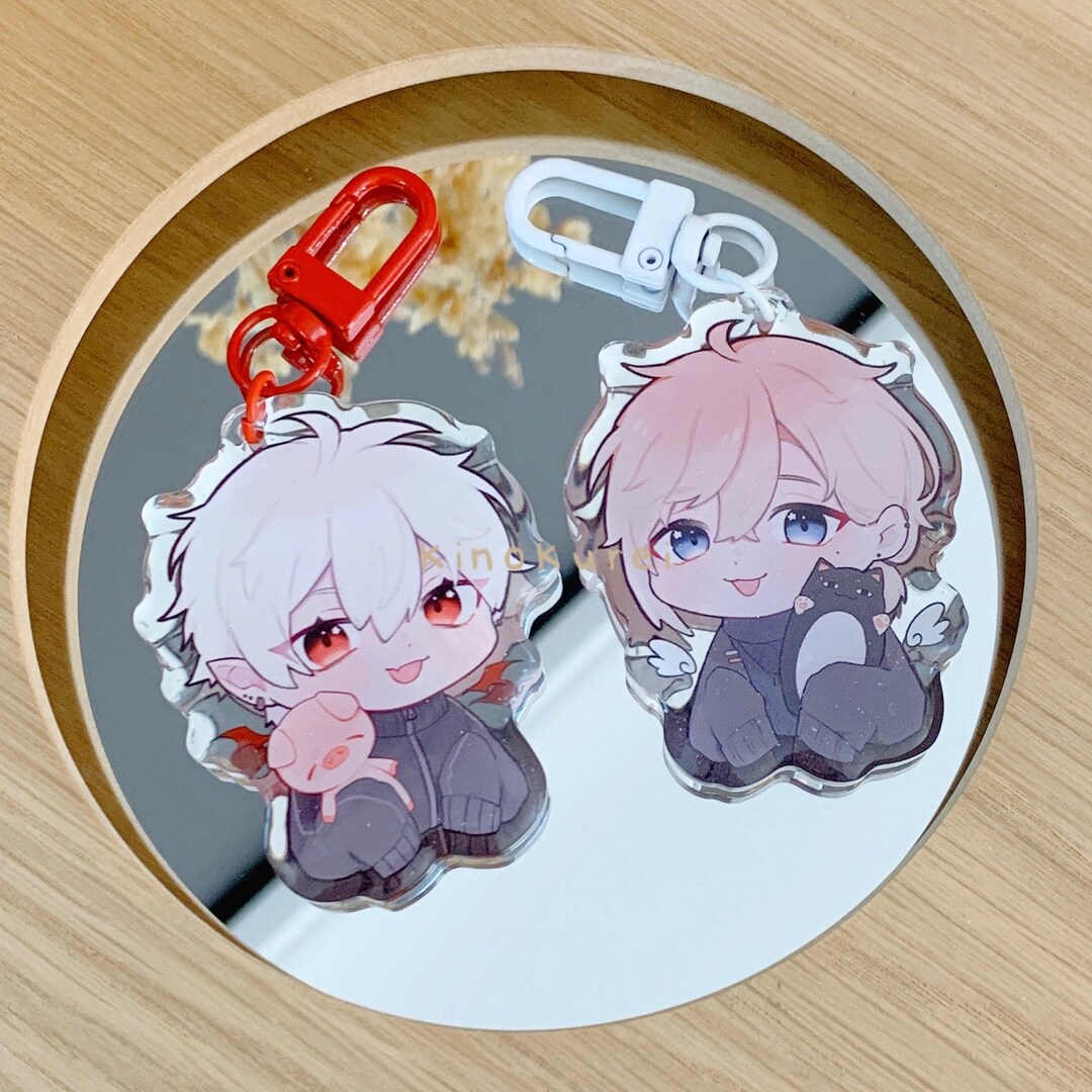 Vtuber Nijisanji JP Chronoir Kuzuha Kanae Chibi Acrylic Charm Keychain ...