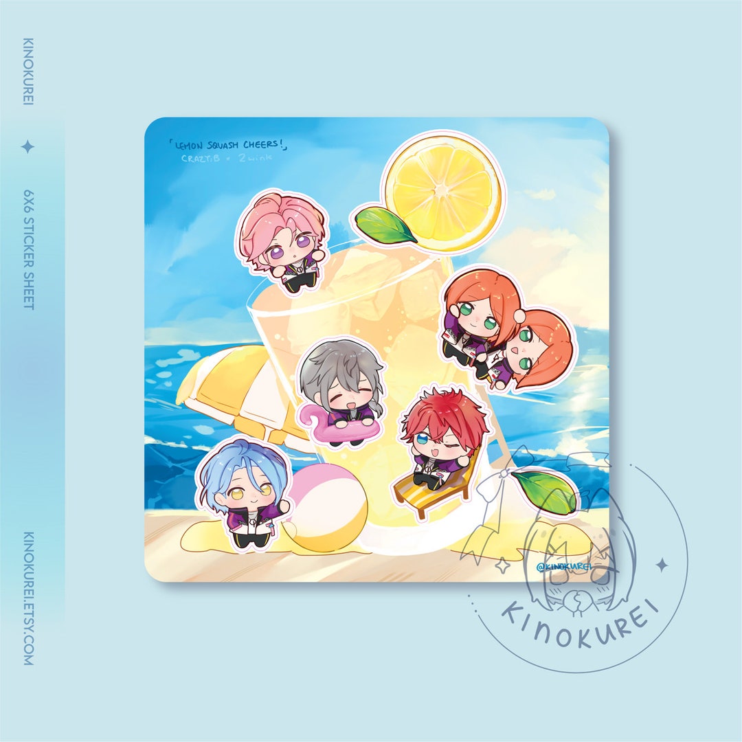 Ensemble Stars Enstar Lemon Squash Cheers Crazy B 2wink Sticker Sheet ...