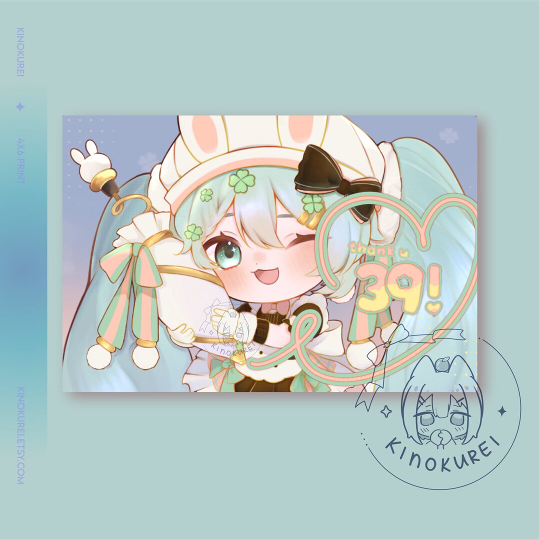 39 Miku Postcard Print - Etsy