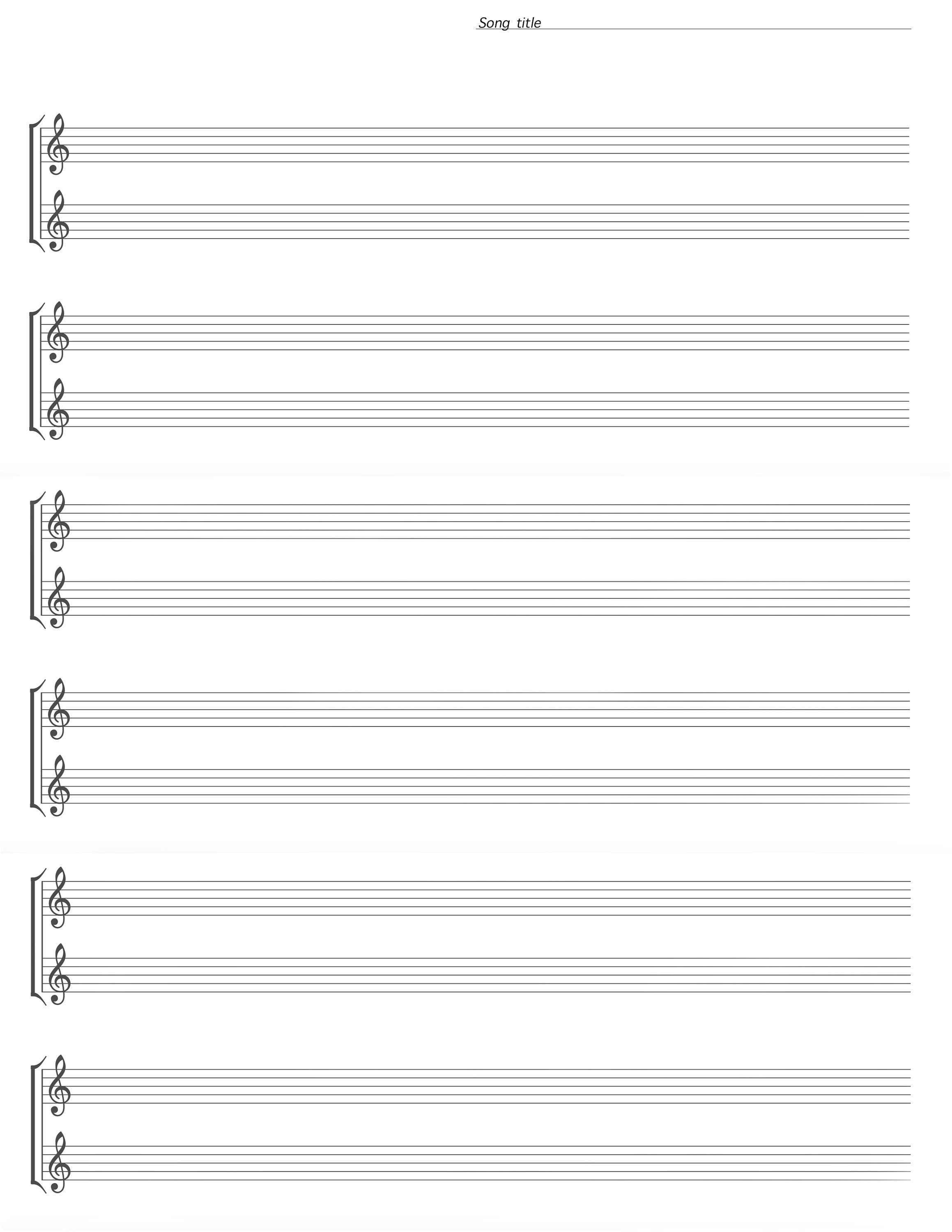 Duet Sheet Music With Treble Clef - Etsy