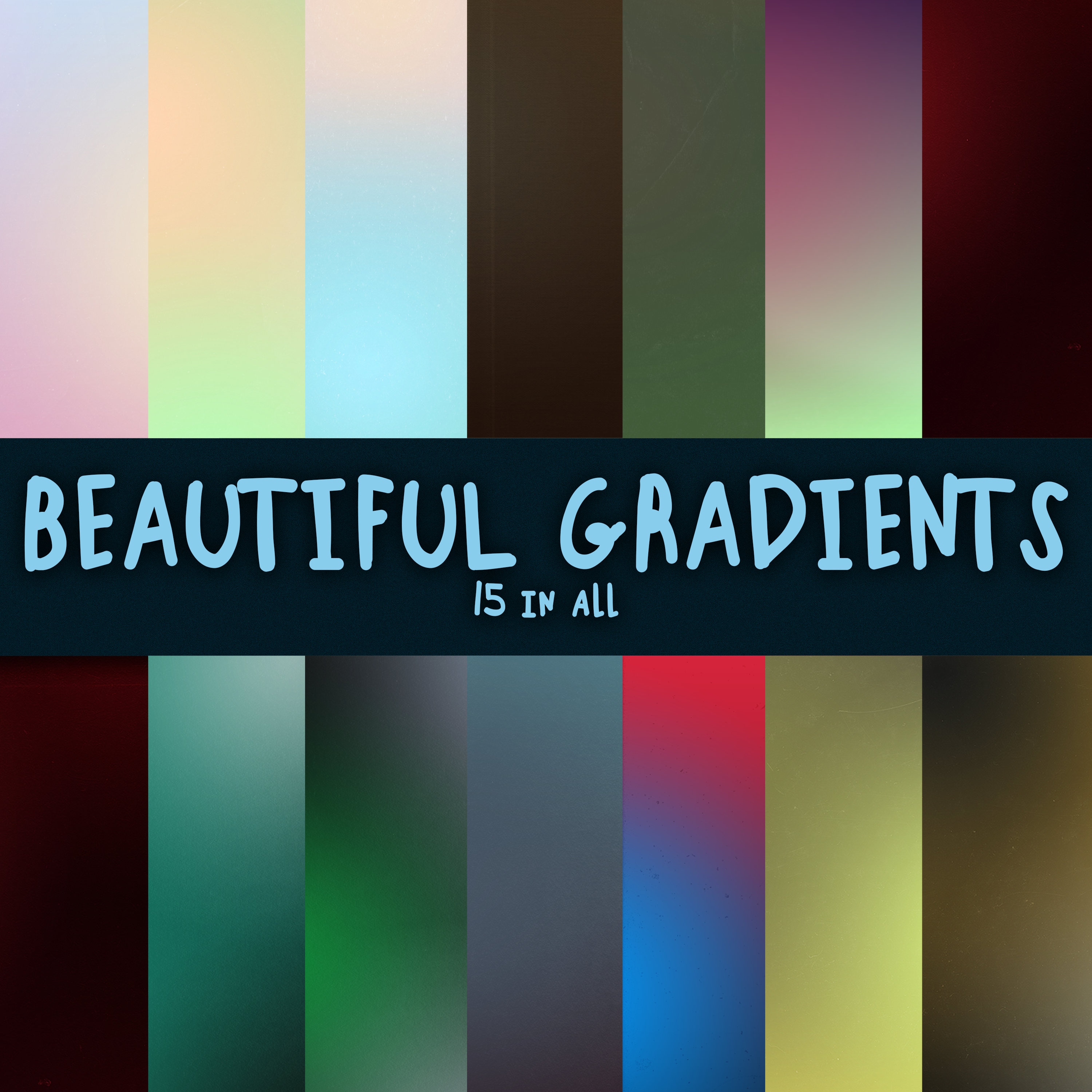Colorful Gradients, Backgrounds, Digital Paper, Textures, Scrapbook ...