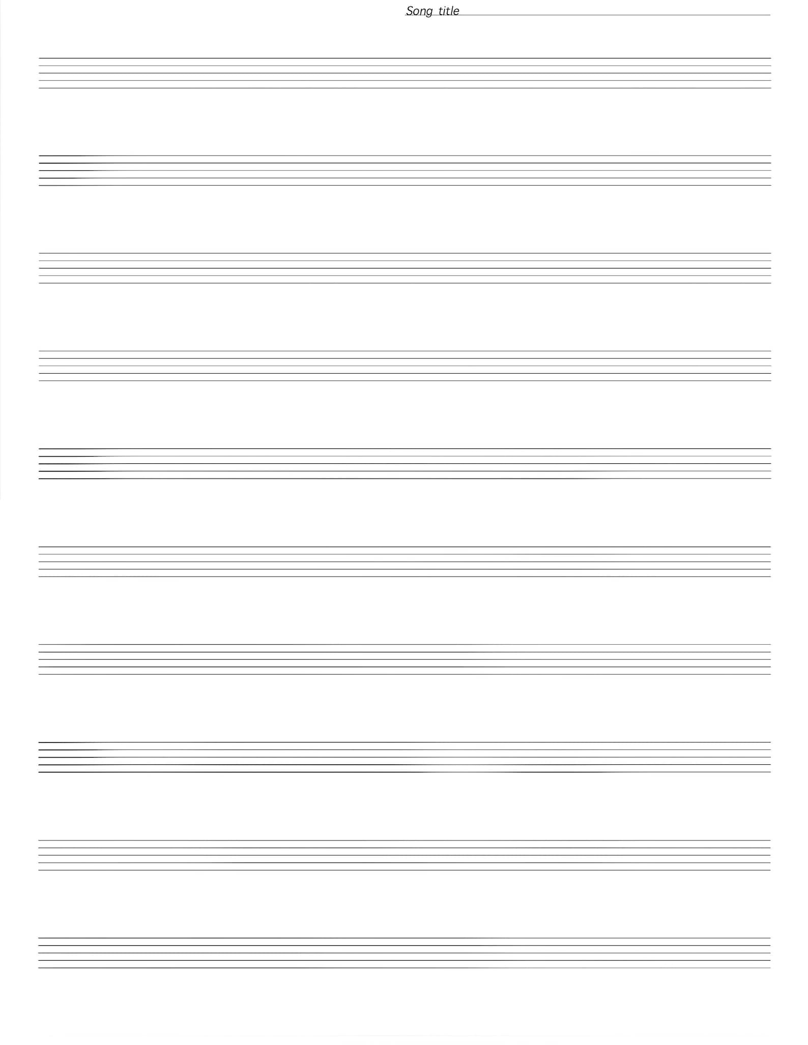 10 Stanza Sheet Music Refill - Etsy