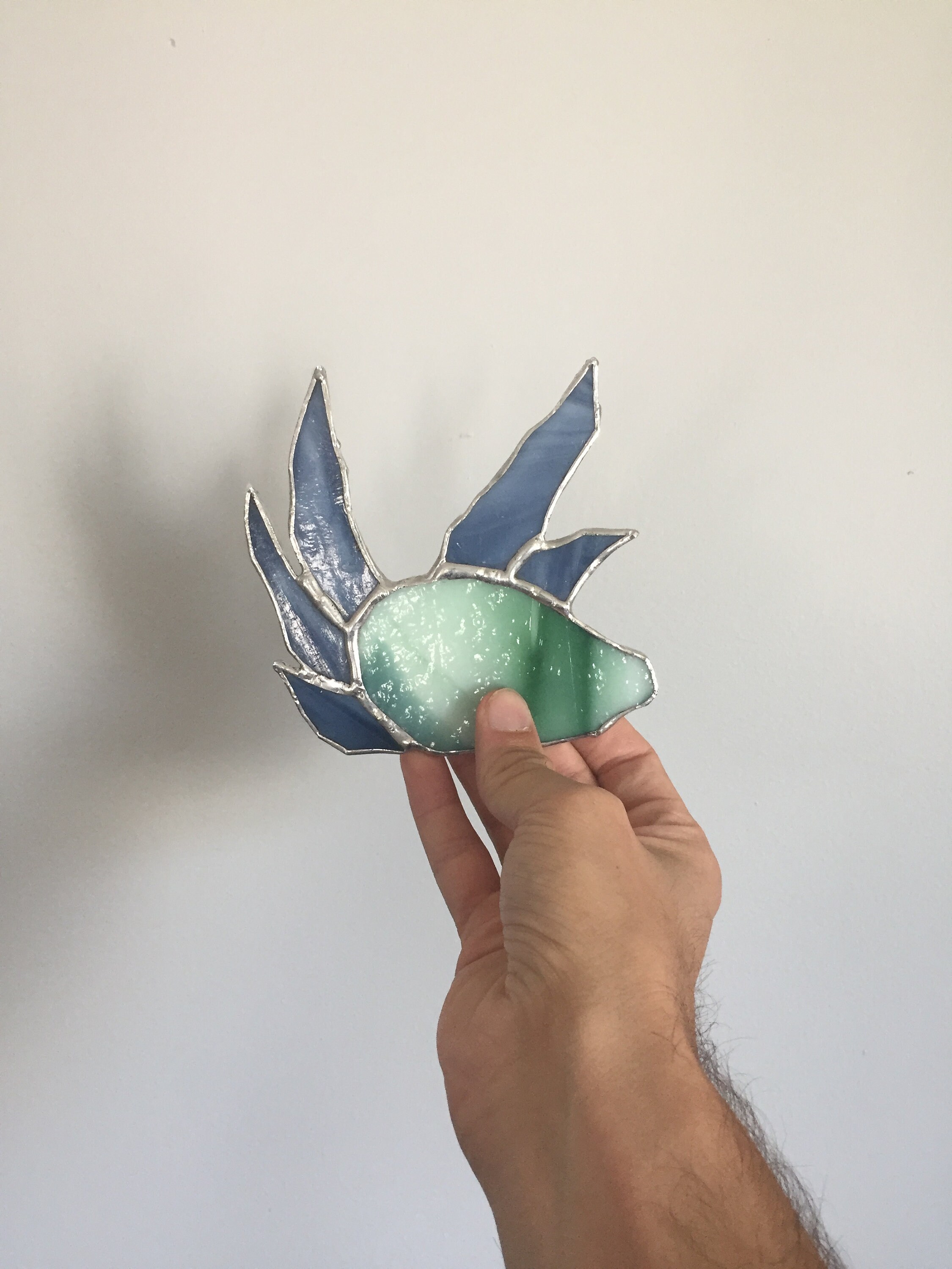 Axolotl Head Stained Glass - Etsy