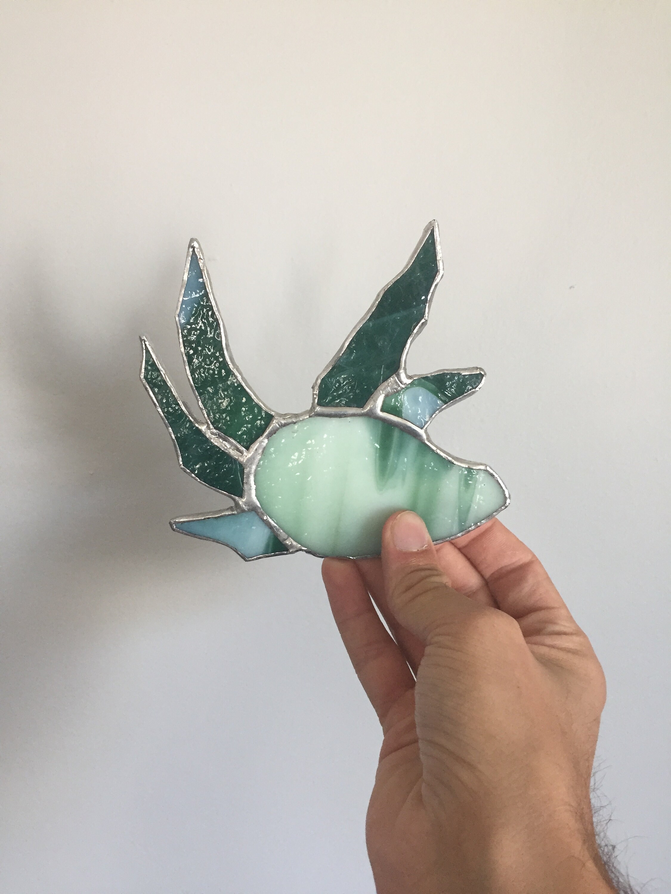 Axolotl Head Stained Glass - Etsy