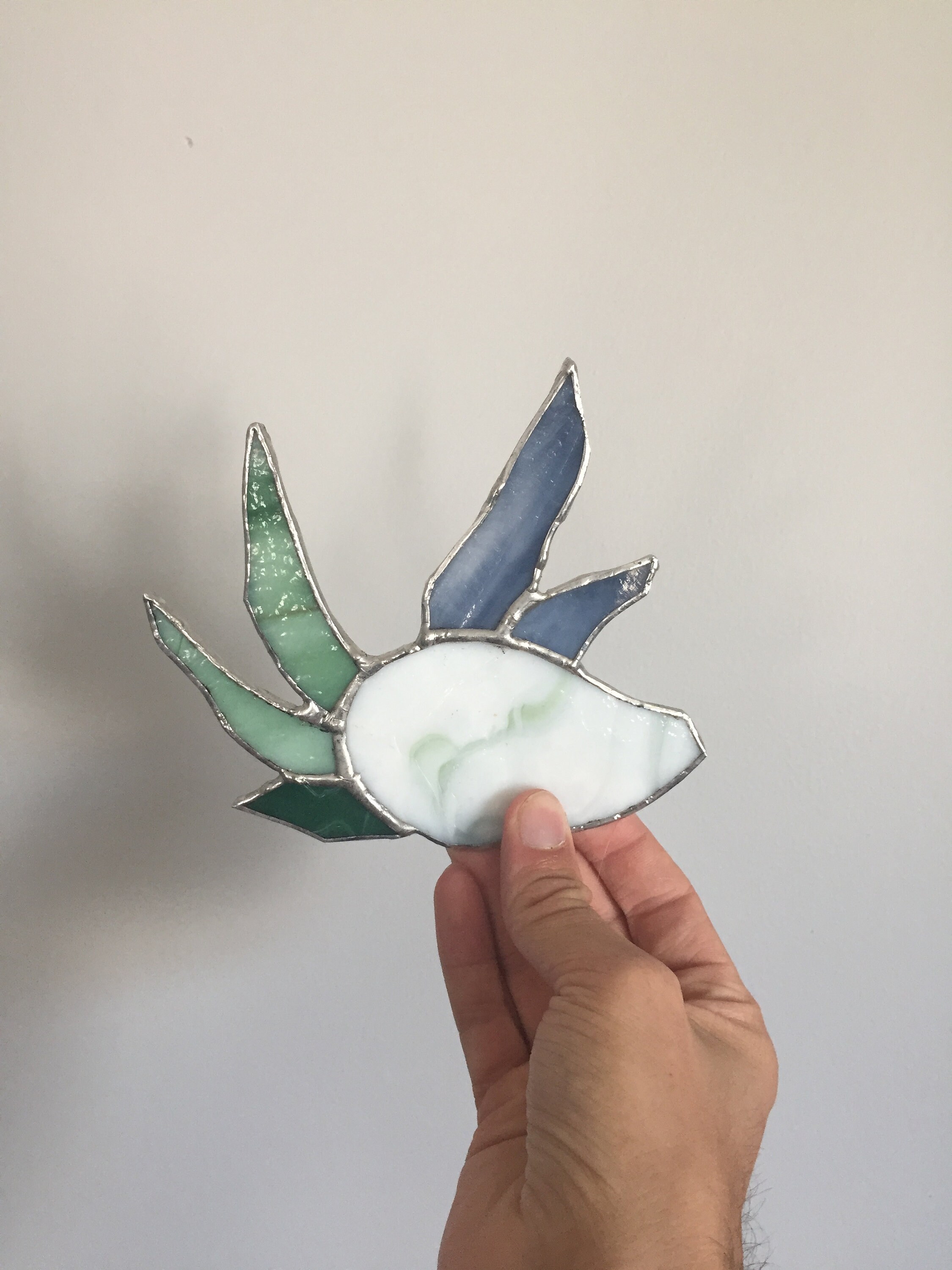 Axolotl Head Stained Glass - Etsy