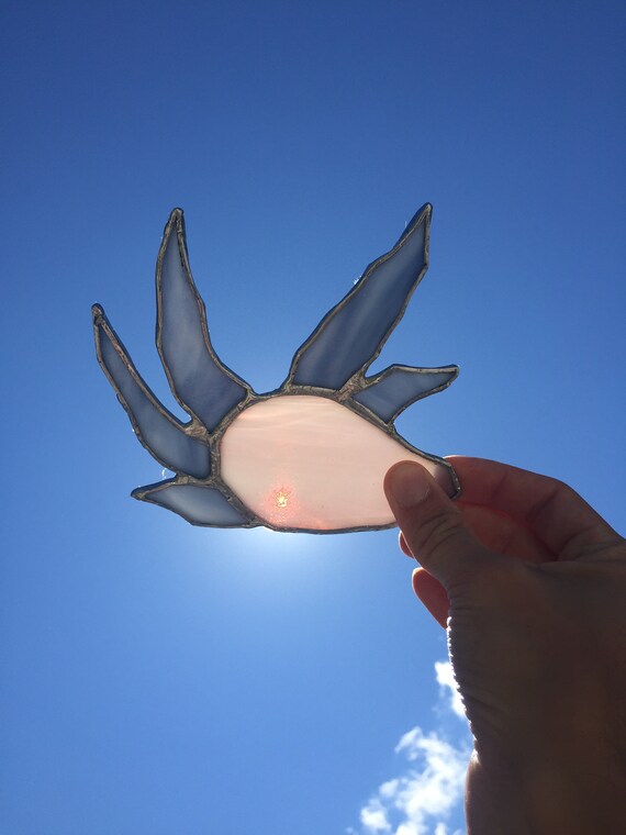 Axolotl Head Stained Glass - Etsy