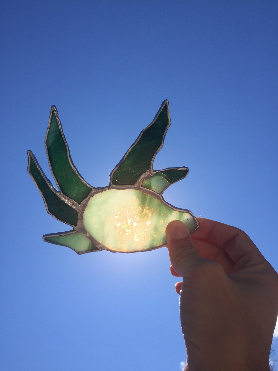 Axolotl Head Stained Glass - Etsy