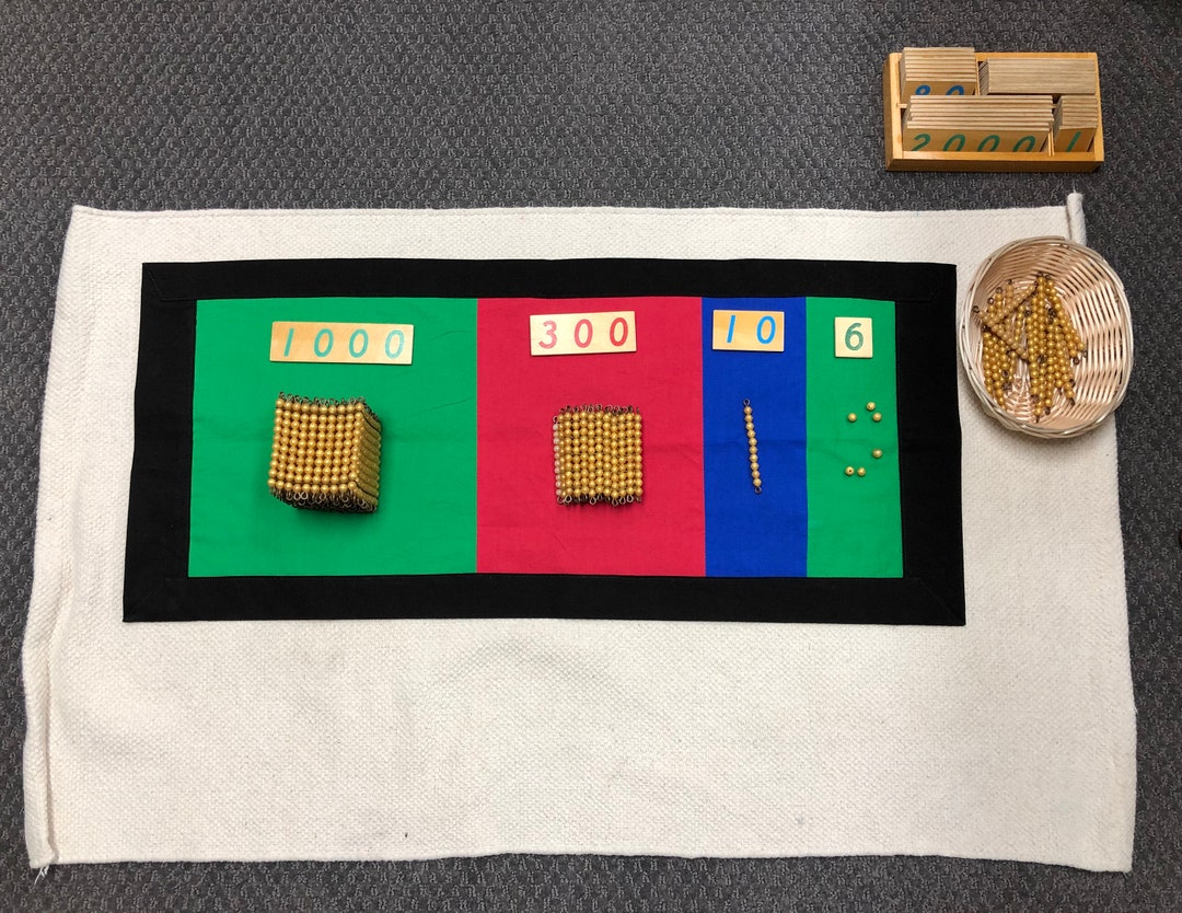 Montessori Place Value Mat Number Composition, Number Sense - Etsy