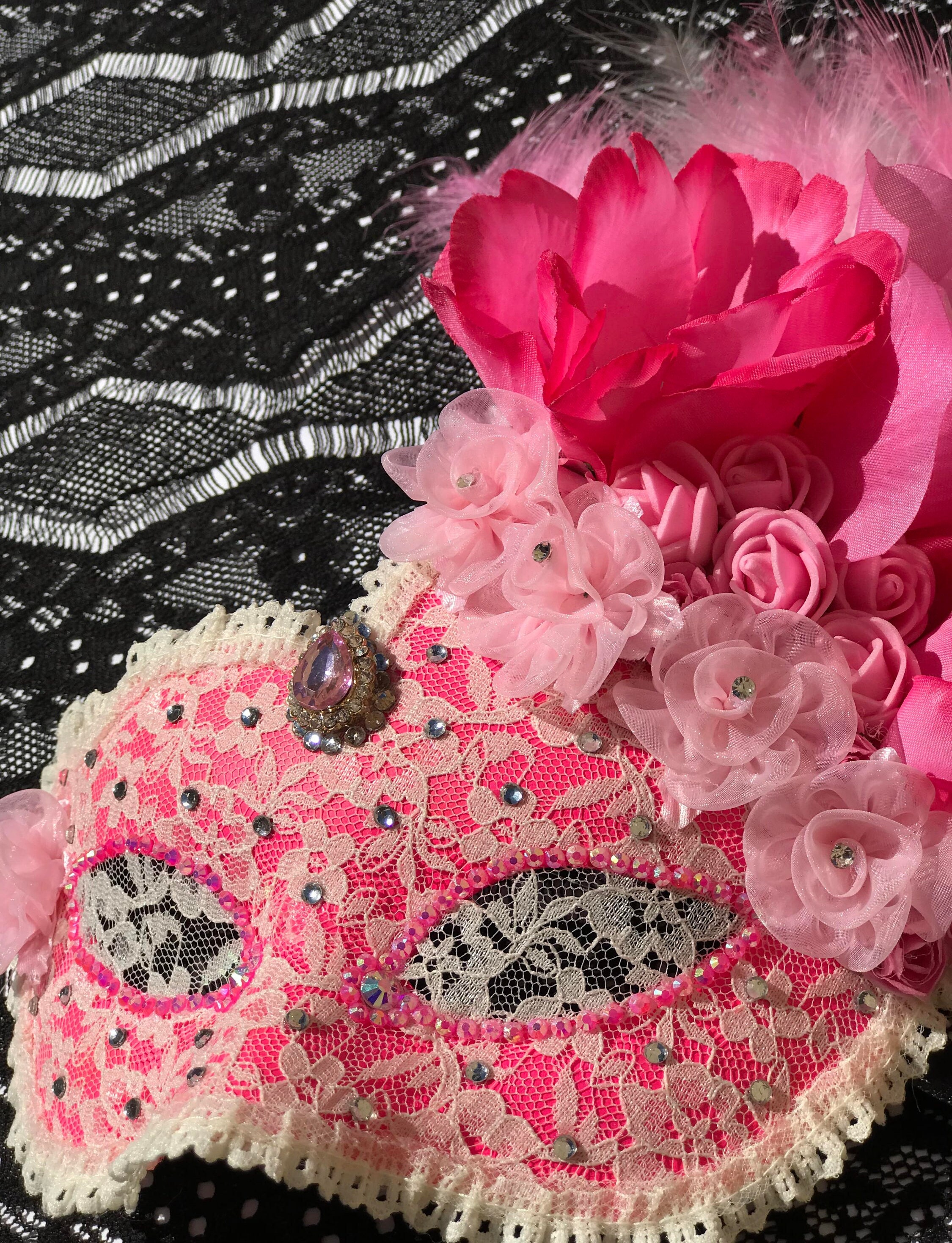Pink Masquerade Mask, Masquerade Ball Mask, Party Mask,handmade Mask ...