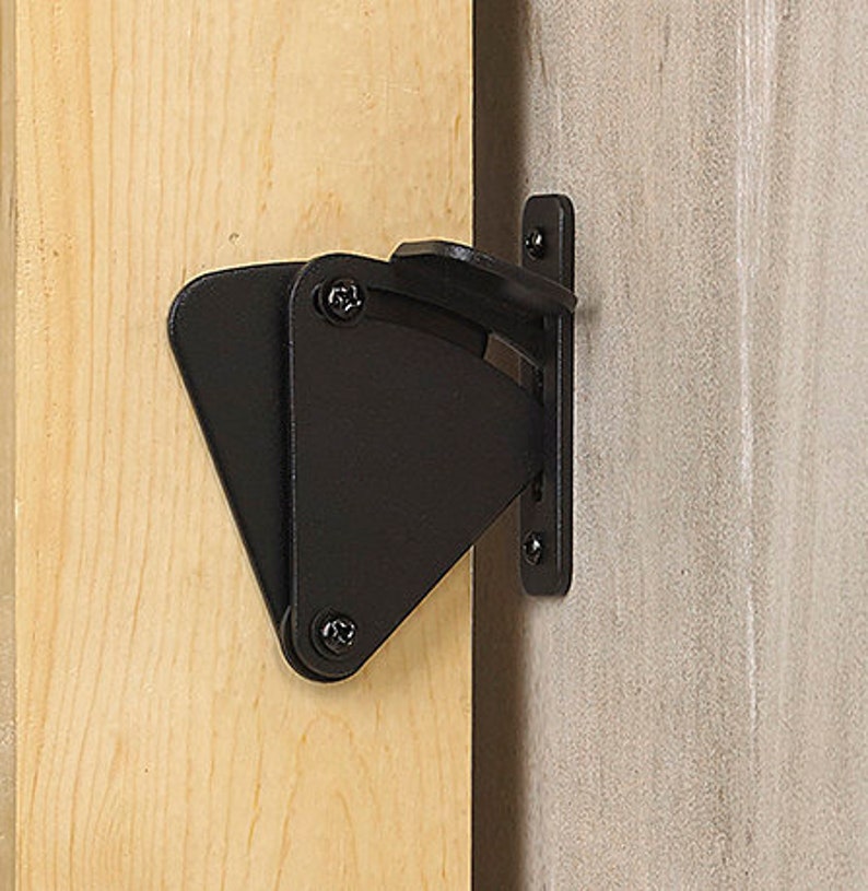 Black Sliding Barn Door Latch for Privacy Teardrop Design | Etsy