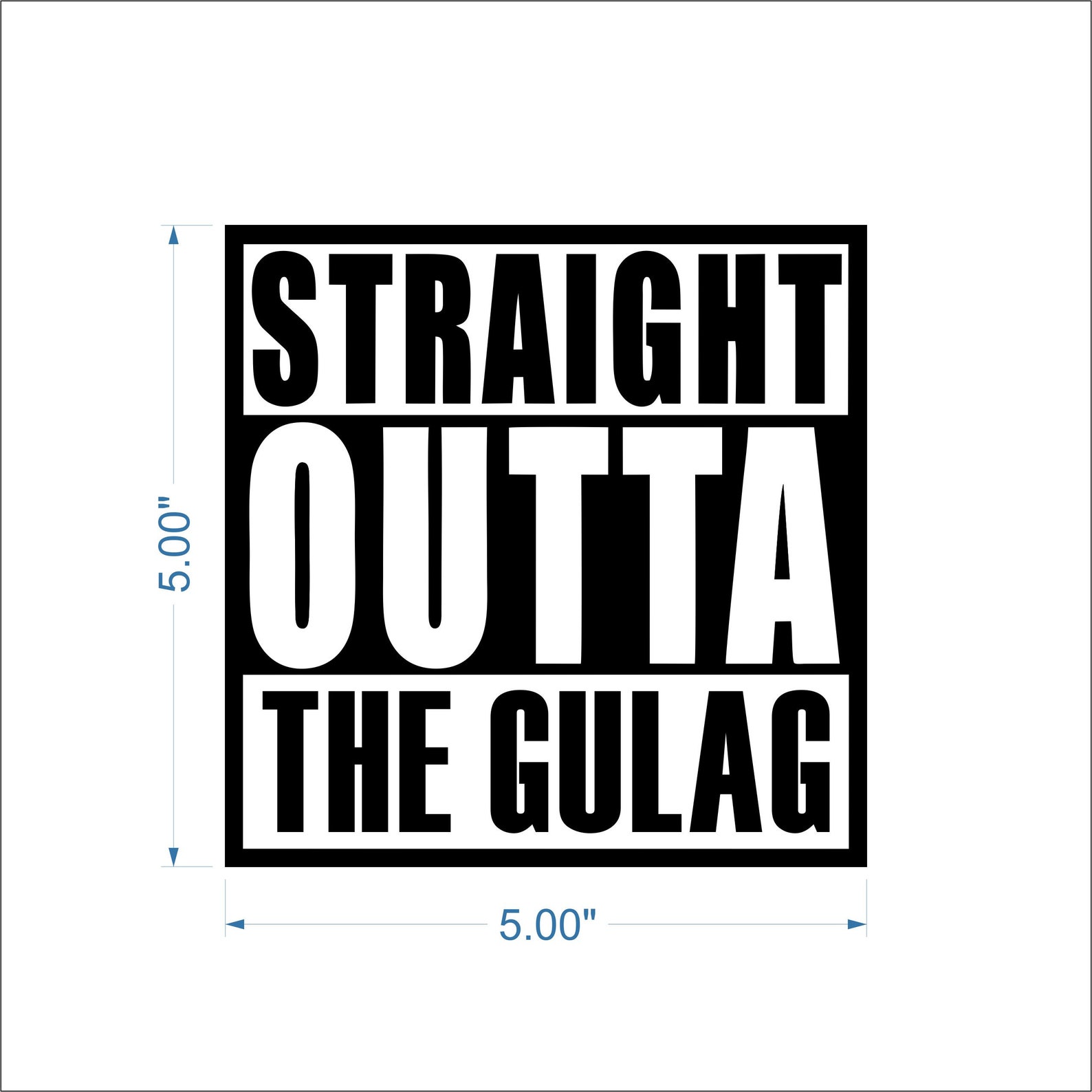 Straight Outta The Gulag Decal Cut Vinyl Cold War Sticker COD | Etsy