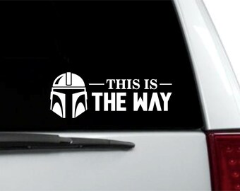 This is the Way Car Sticker - Etsy