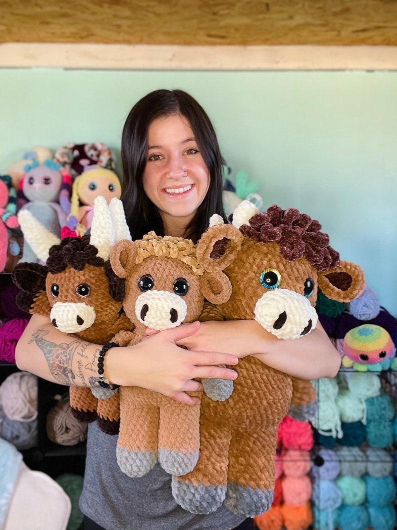 Crochet Highland Cow Pattern - Etsy