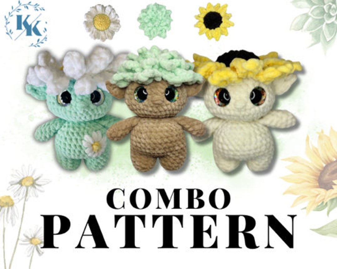Flower Beastie Combo Pattern - Etsy